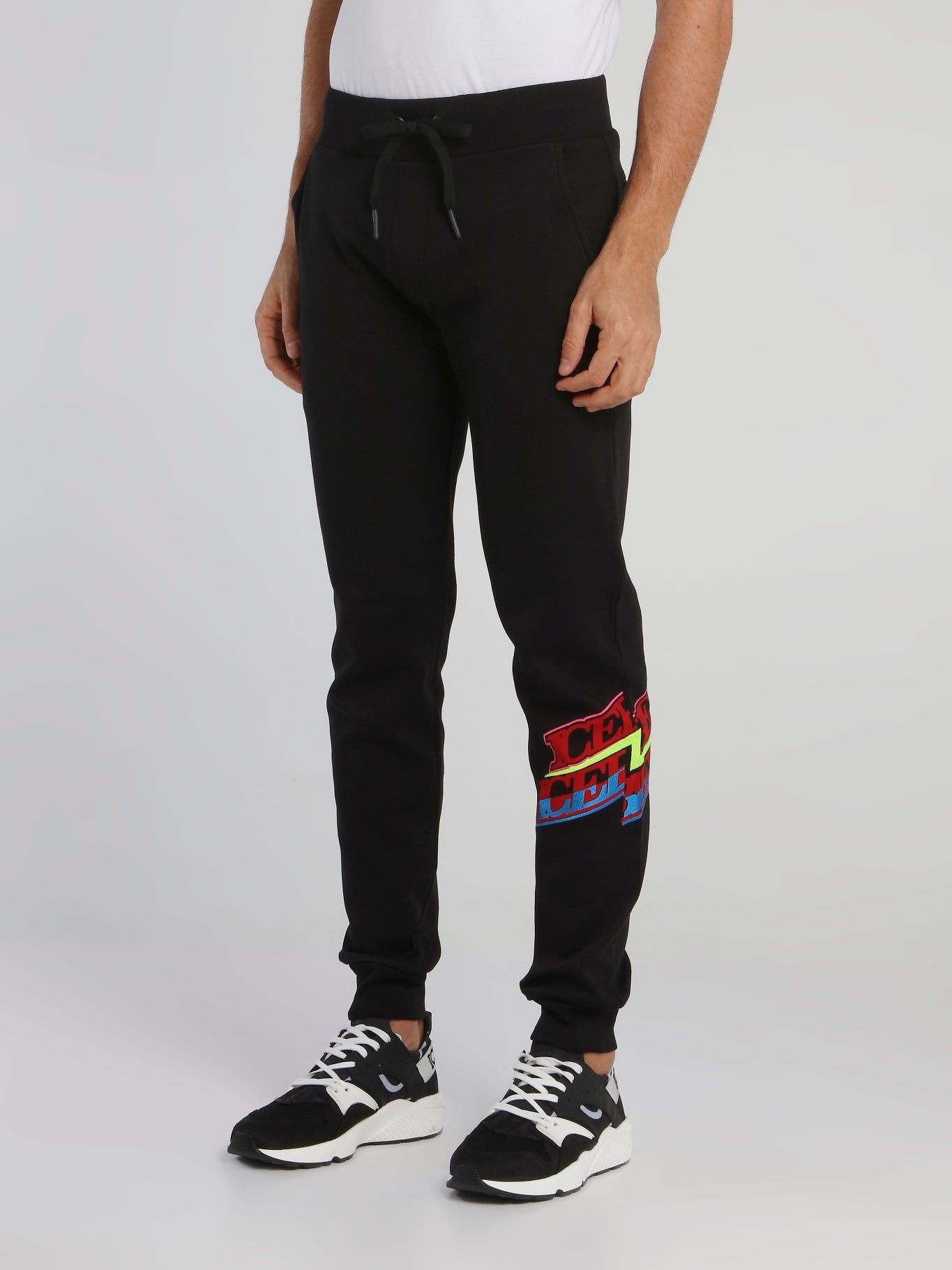 Black Logo Panel Cotton Trousers – Maison-B-More Global Store